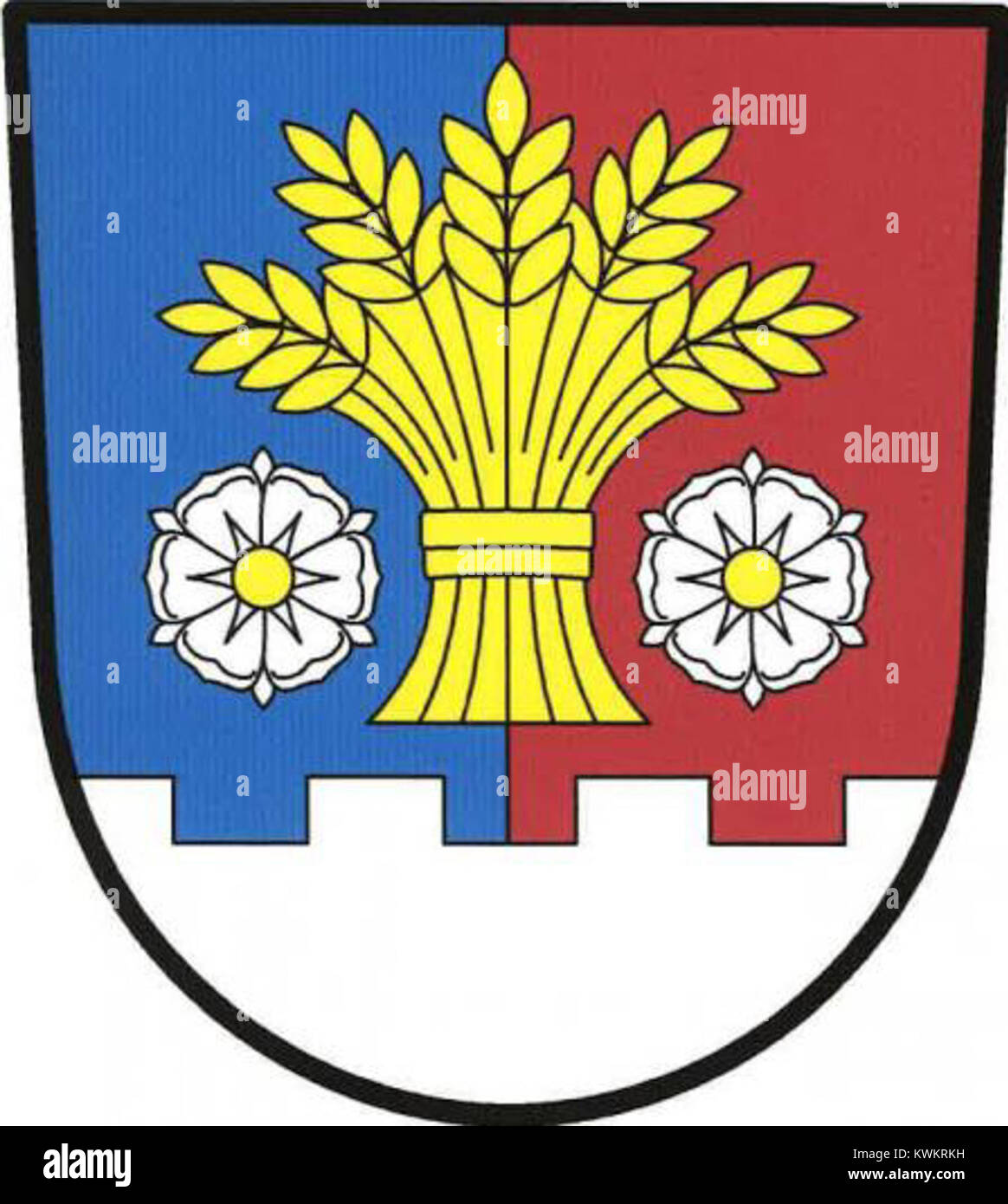 The coat of arms of Libice, a historical town in the Czech Republic ...