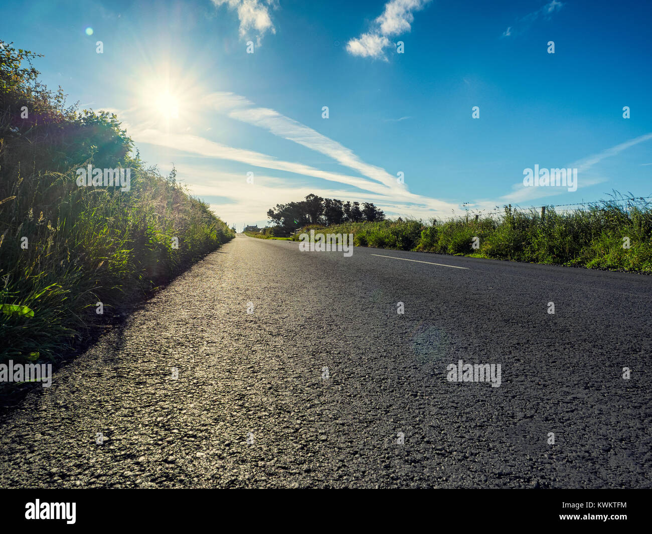 summer countryside road ,Northern Ireland Stock Photo - Alamy