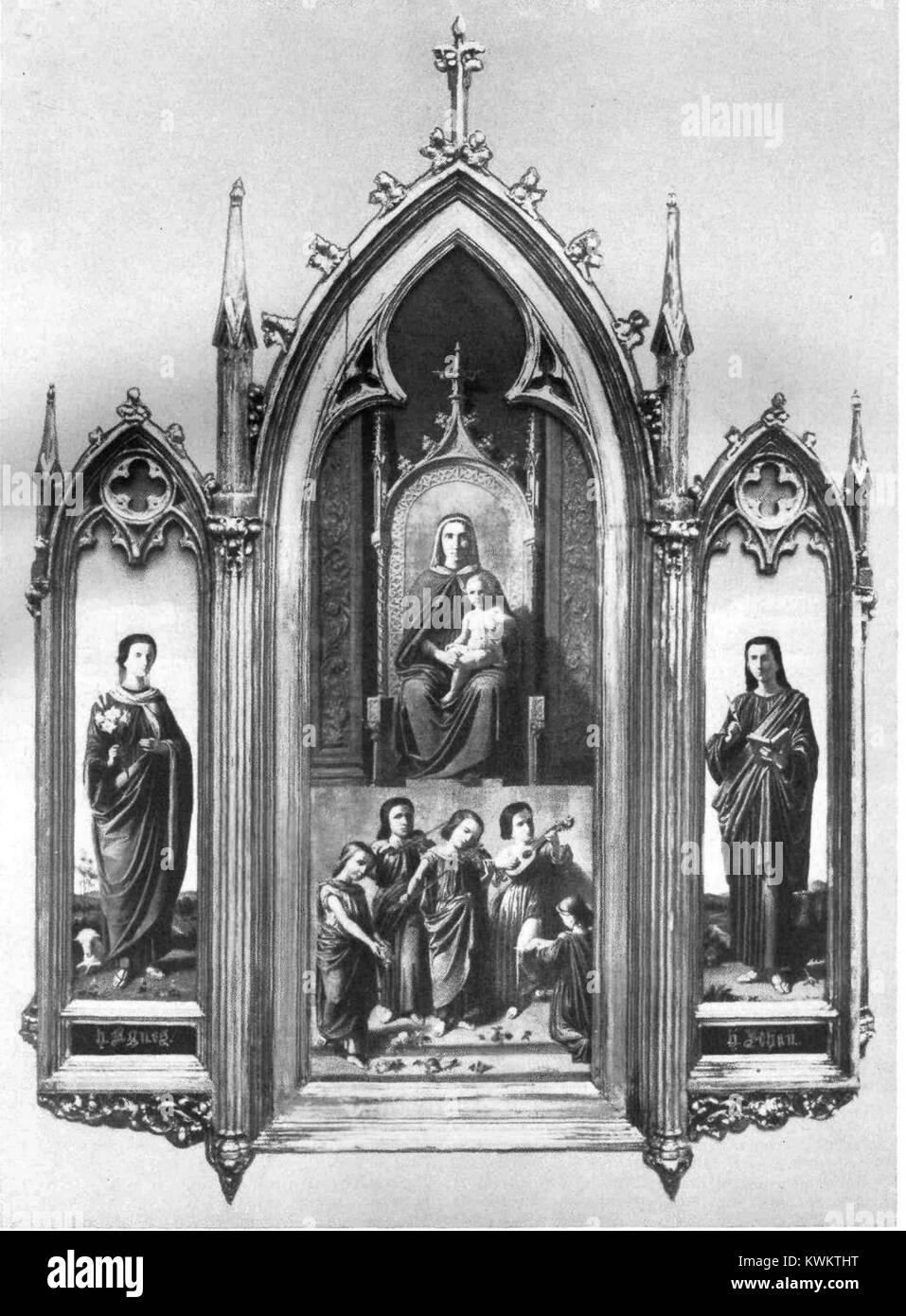 Mary triptych Black and White Stock Photos & Images - Alamy