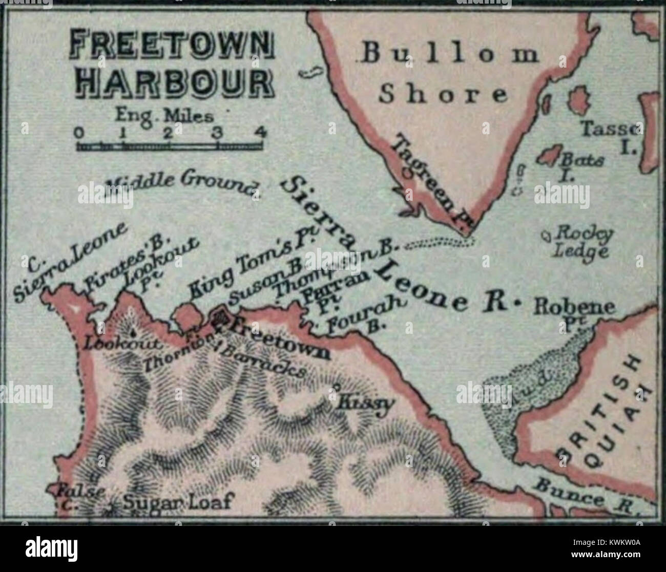 Map of freetown hi-res stock photography and images - Alamy