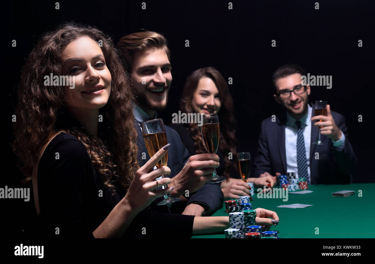 People around poker table hi-res stock photography and images - Alamy