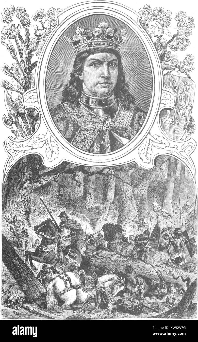 A portrait of Jan Olbracht, King of Poland from 1492 to 1501, featured ...