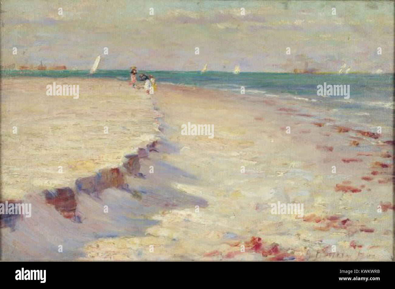1920s beach painting hi-res stock photography and images - Alamy