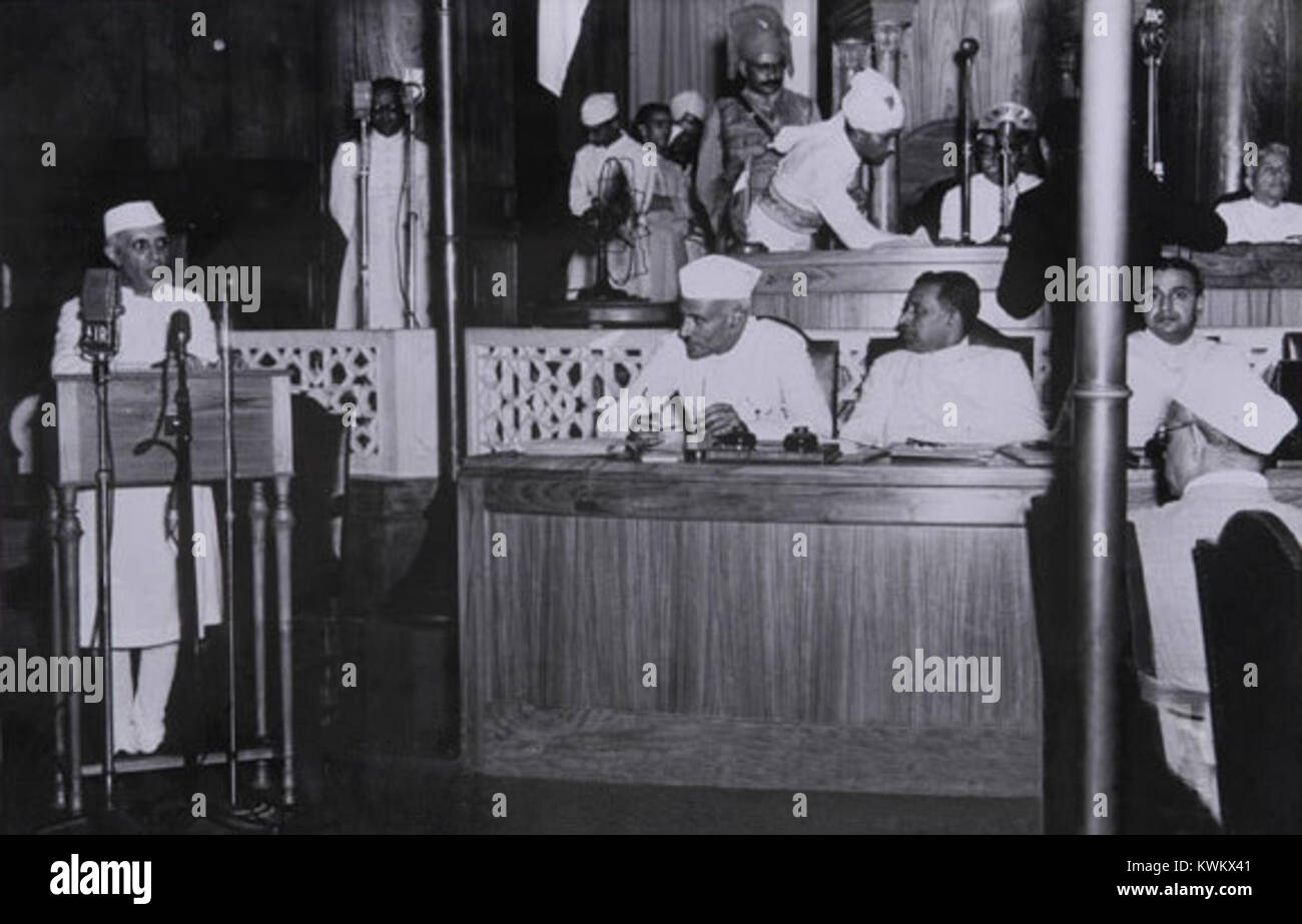 Jawaharlal nehru speech hi-res stock photography and images - Alamy