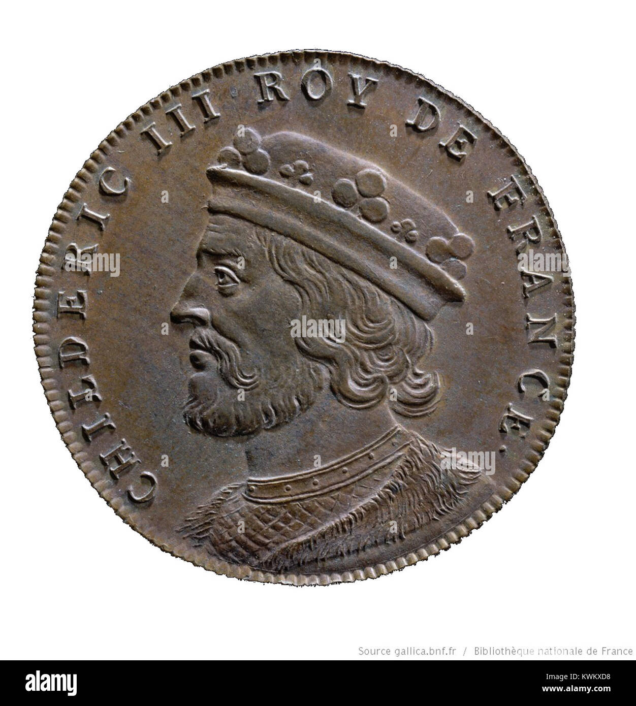 Jean Dassier (1676-1763) - Childéric III roy de France (754 Stock Photo ...