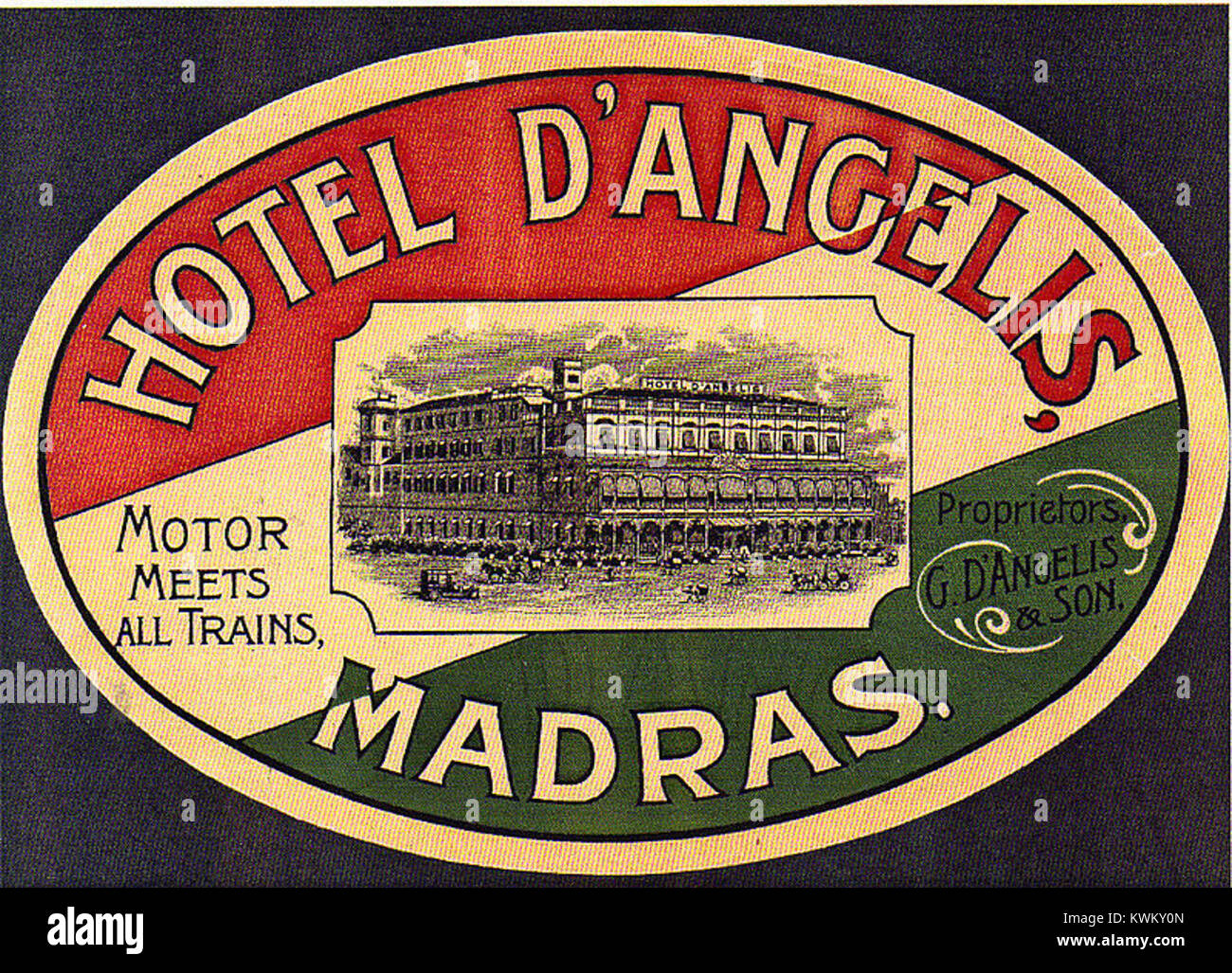 -Etiqueta hotel d'angelis 150pp(1) Label Hotel D'Angelis Madras Stock ...