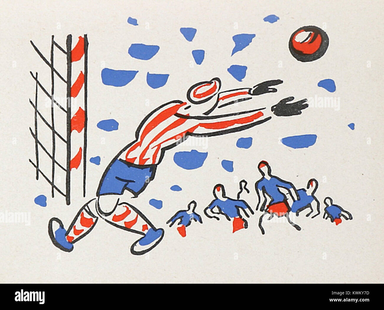 Goalkeeper illustration hi-res stock photography and images - Alamy