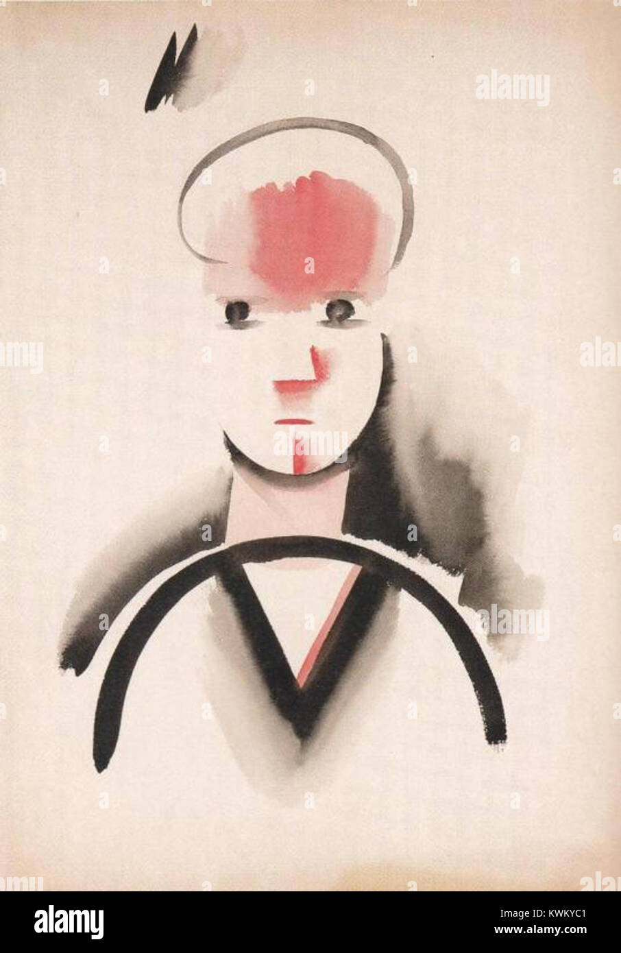 Josef Capek’s 'Hlava' (Head), created after 1914, reflects post-war ...