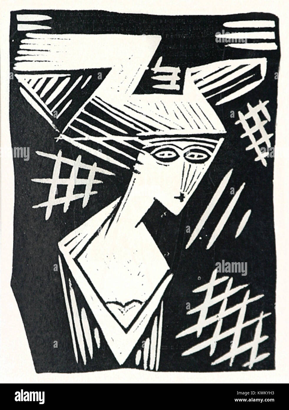 Josef Capek's *Nevestka II* (The Bride II) from 1918 captures the ...