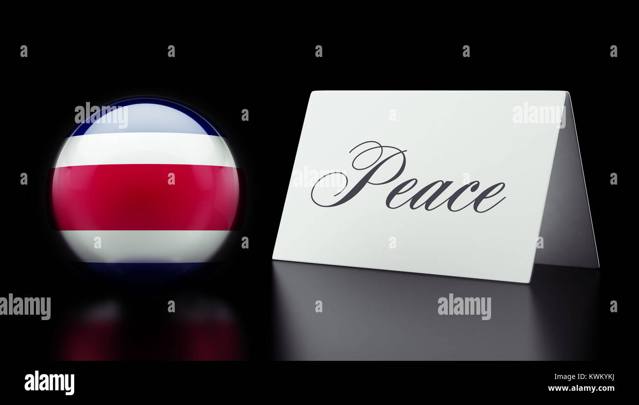 Costa Rica High Resolution Peace Concept Stock Photo - Alamy