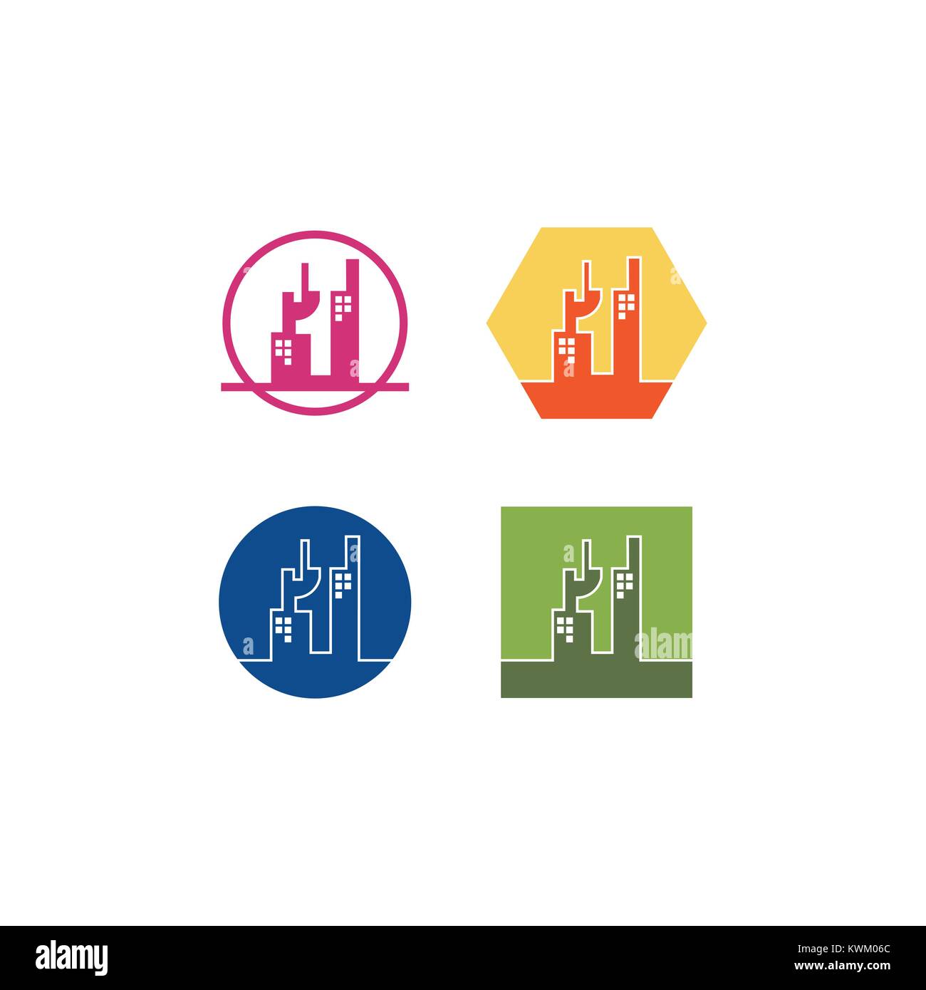 building real estate with number 1 logo Stock Vector Image & Art - Alamy