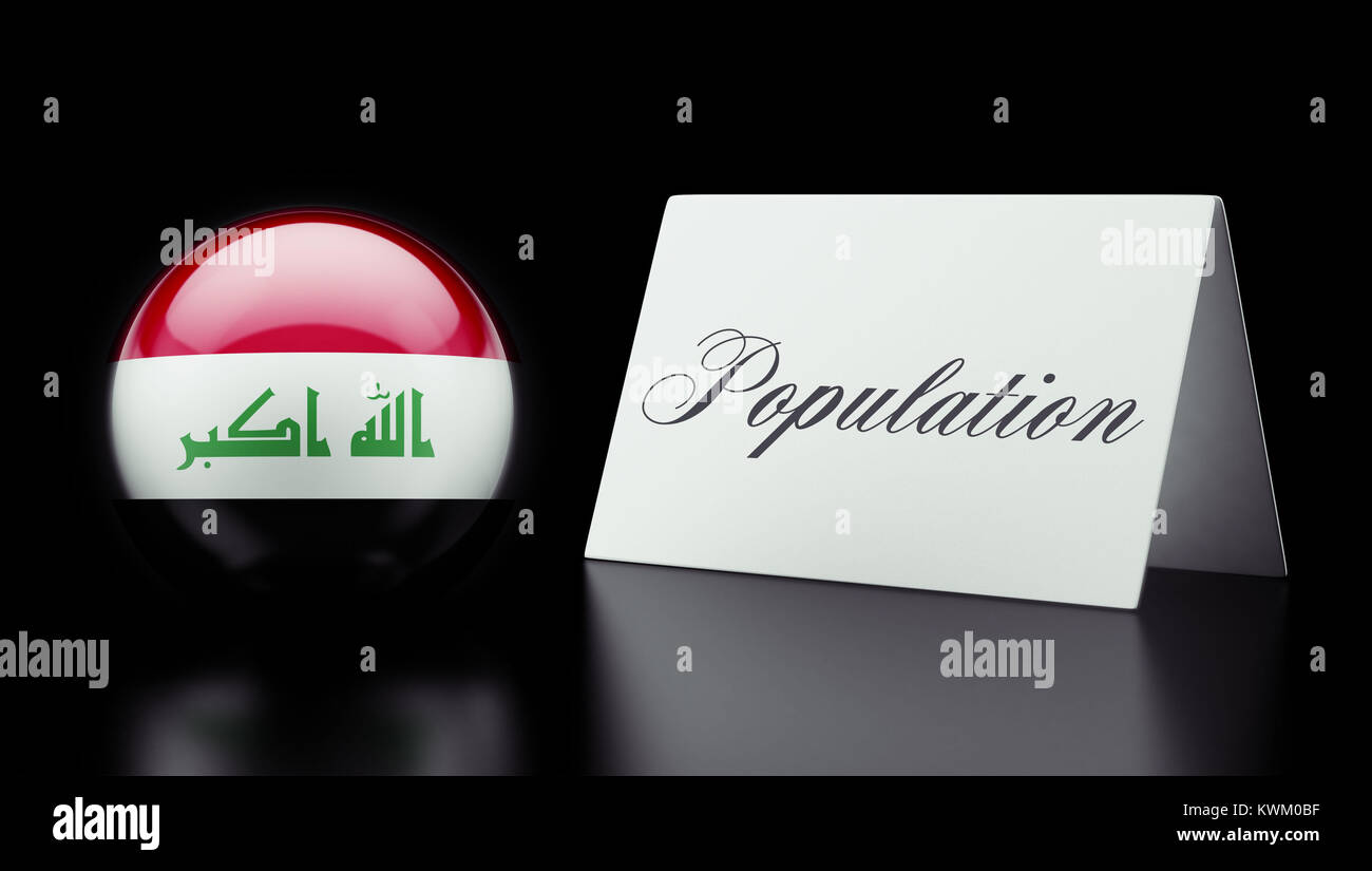 Iraq High Resolution Population Concept Stock Photo - Alamy