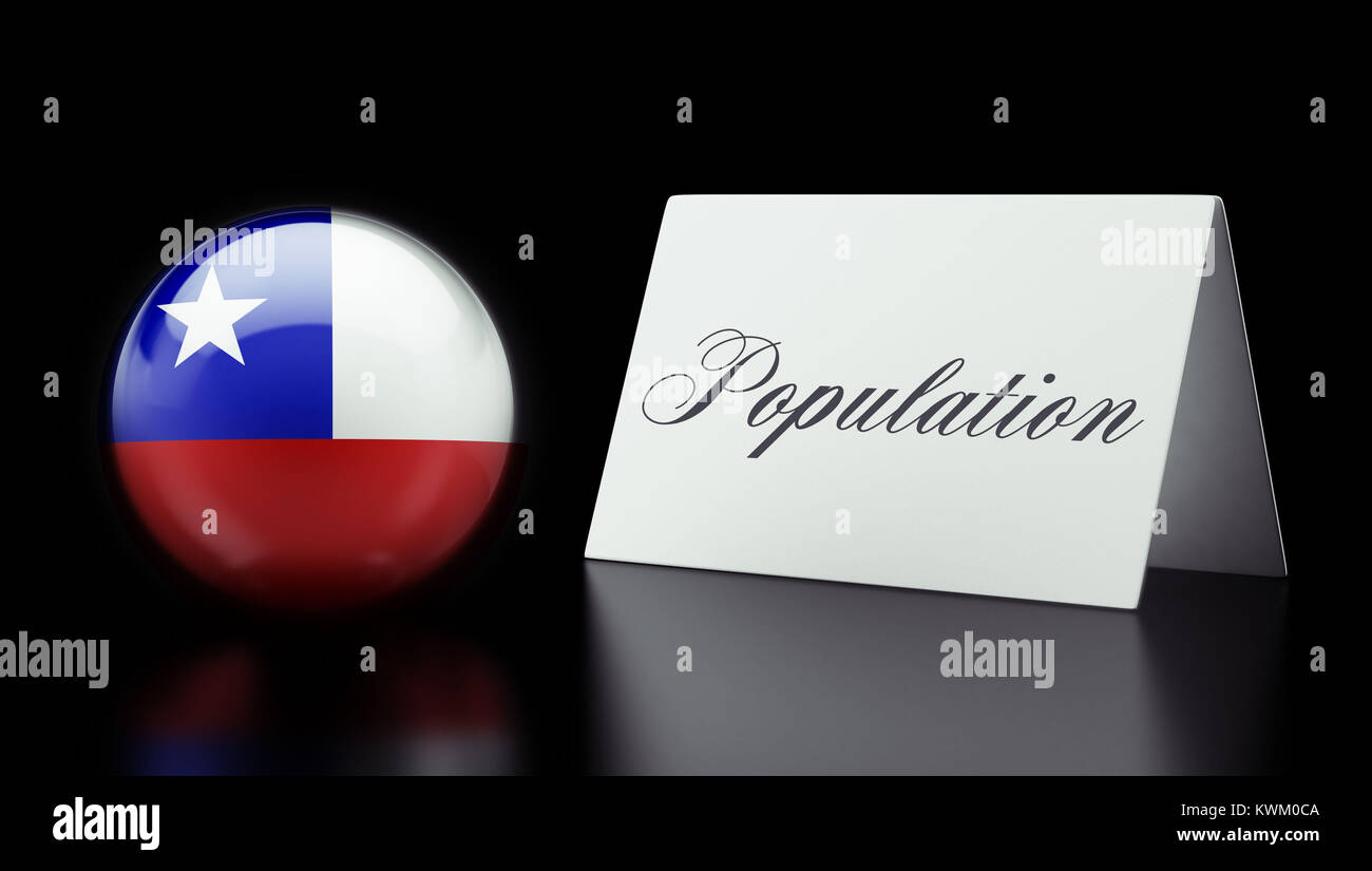 Chile High Resolution Population Concept Stock Photo - Alamy
