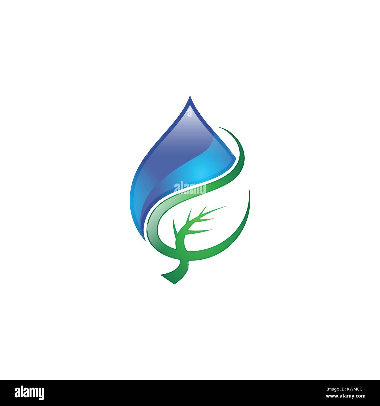 drop leaf logo Stock Vector Image & Art - Alamy