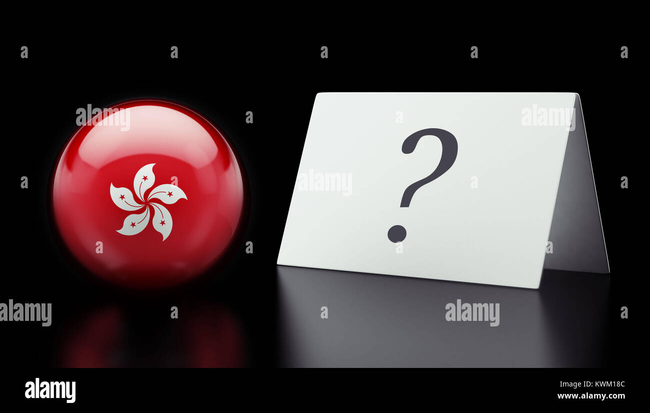 Hong Kong High Resolution Question Mark Concept Stock Photo - Alamy