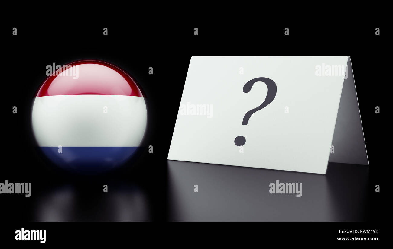 Netherlands High Resolution Question Mark Concept Stock Photo - Alamy