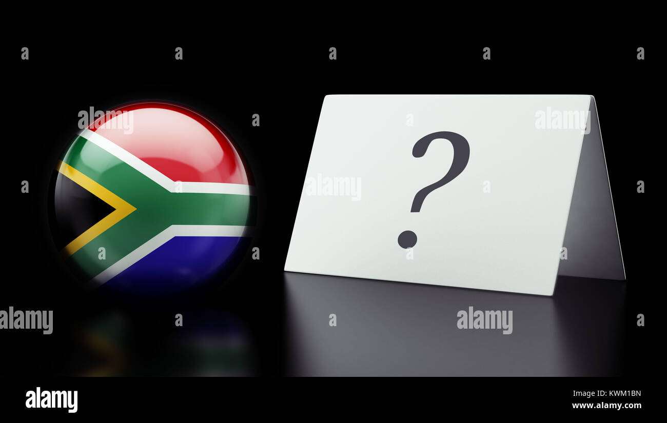 South Africa High Resolution Question Mark Concept Stock Photo - Alamy