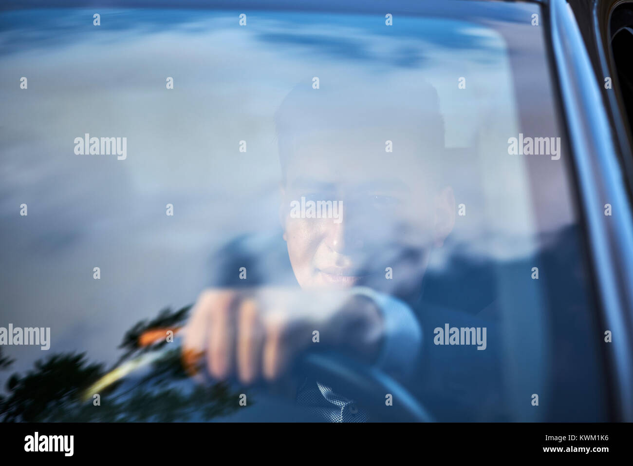 View through front windshield hi-res stock photography and images - Alamy