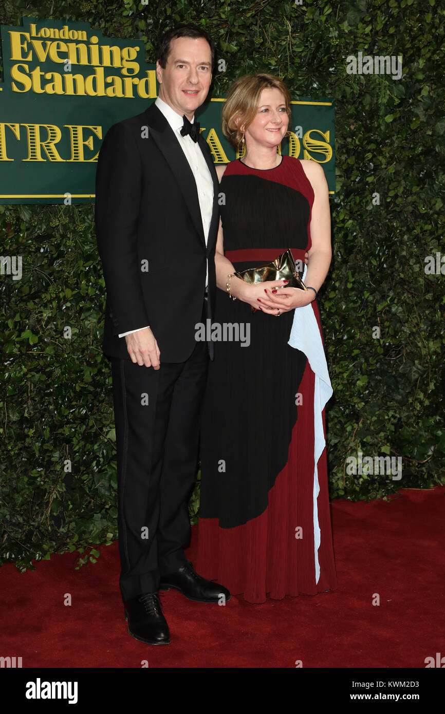The Evening Standard Theatre Awards 2017 - Arrivals Featuring: George ...