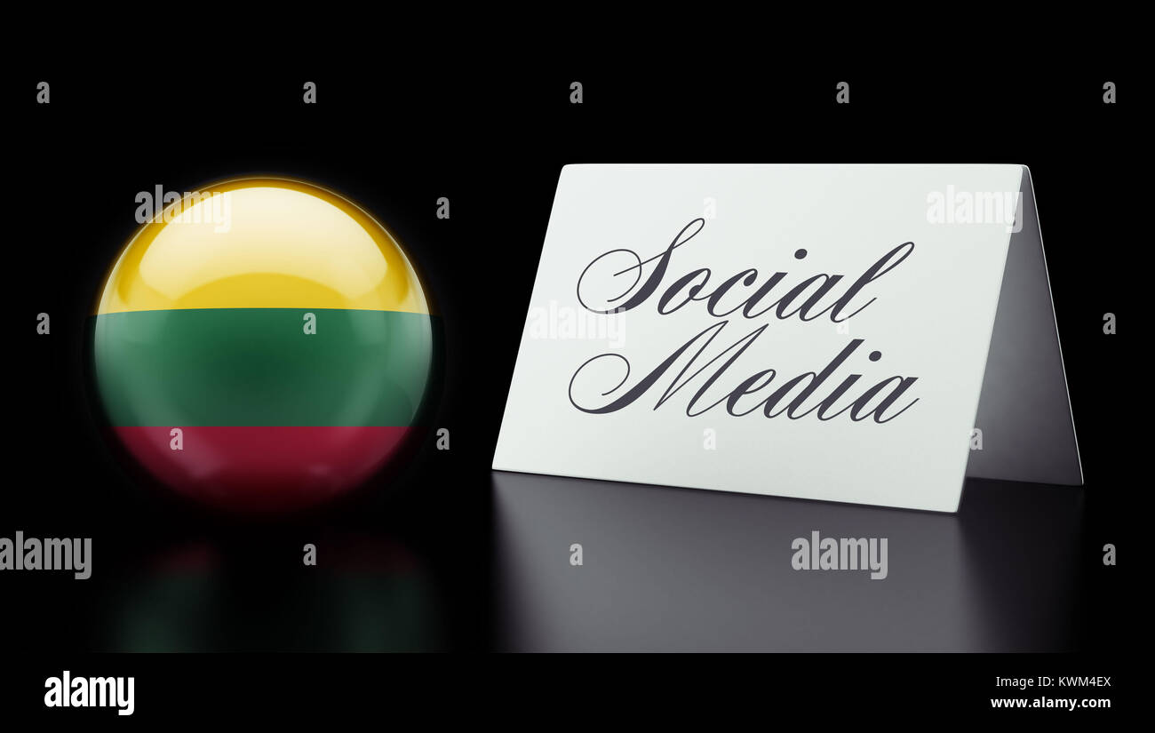Lithuania High Resolution Social Media Concept Stock Photo - Alamy