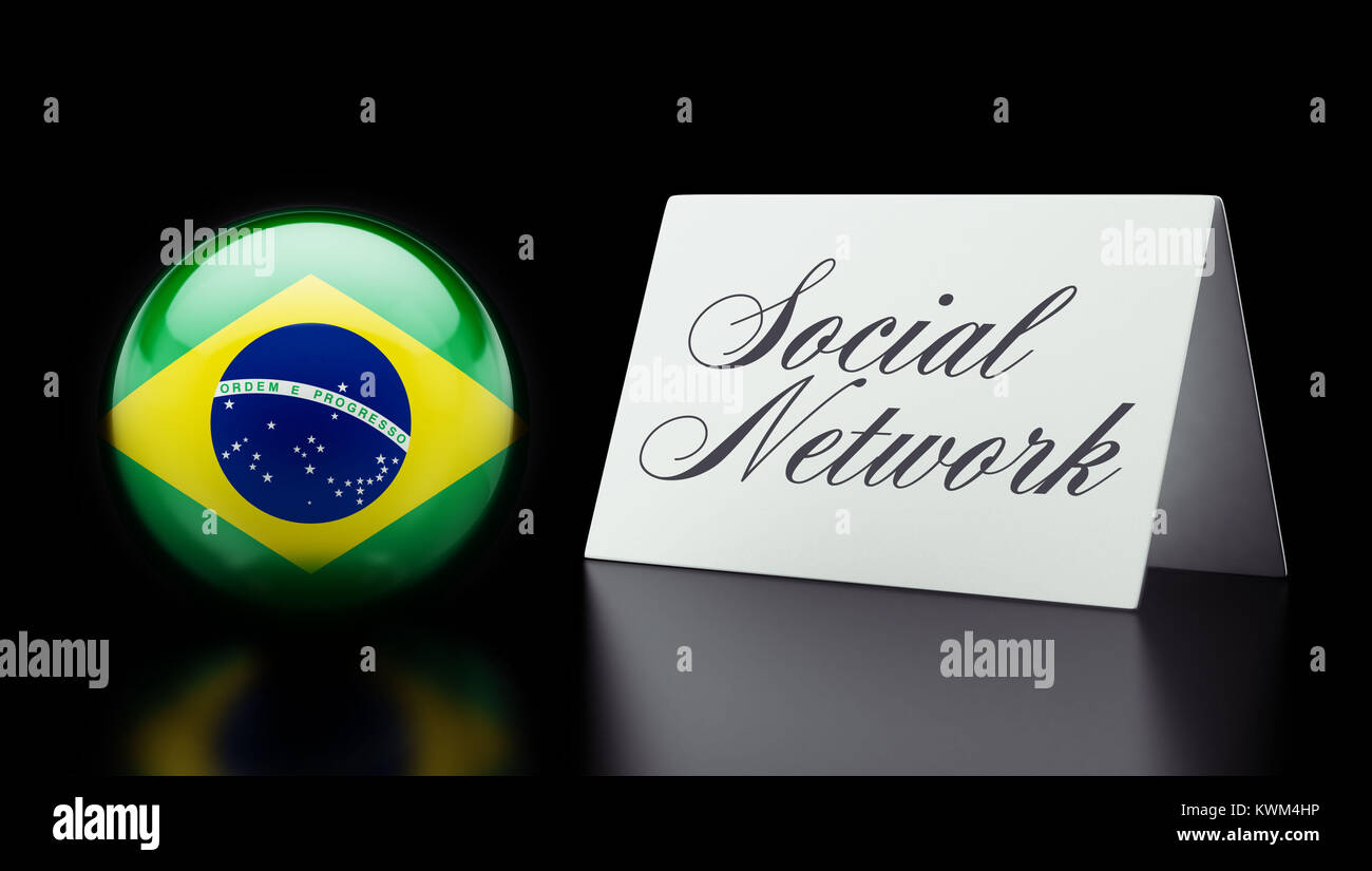 Brazil High Resolution Social Network Concept Stock Photo - Alamy