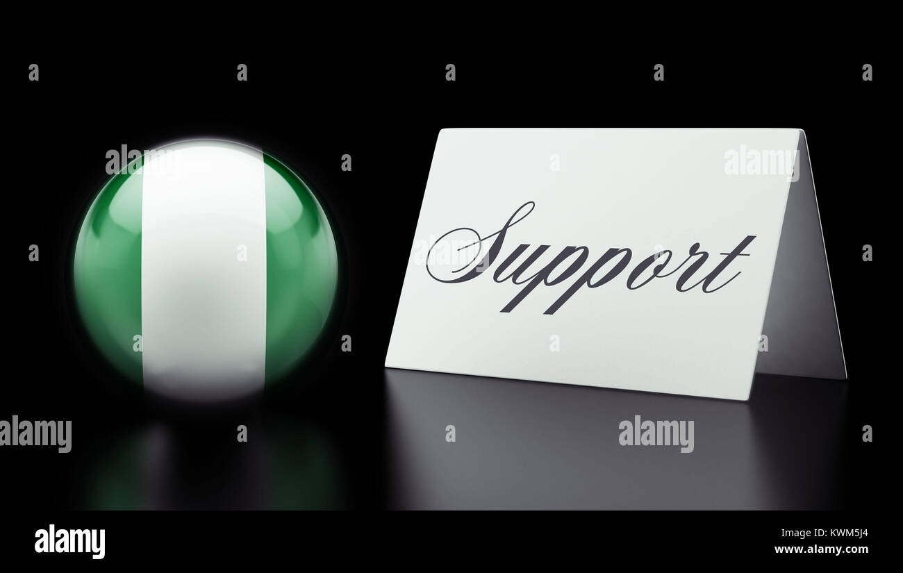 Nigeria High Resolution Support Concept Stock Photo - Alamy