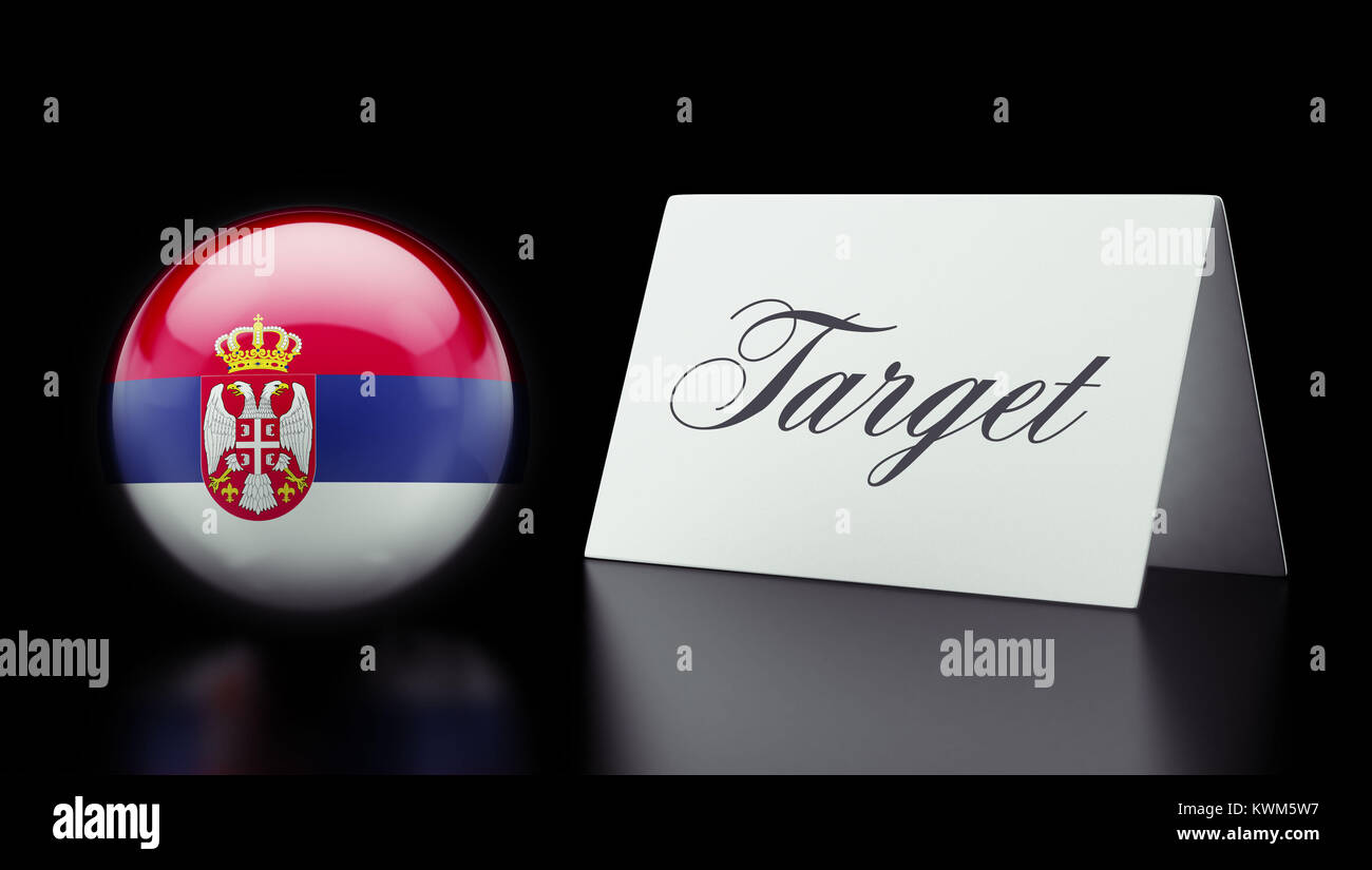 Serbia High Resolution Target Concept Stock Photo - Alamy