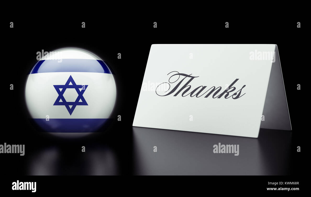 Israel High Resolution Thanks Concept Stock Photo - Alamy