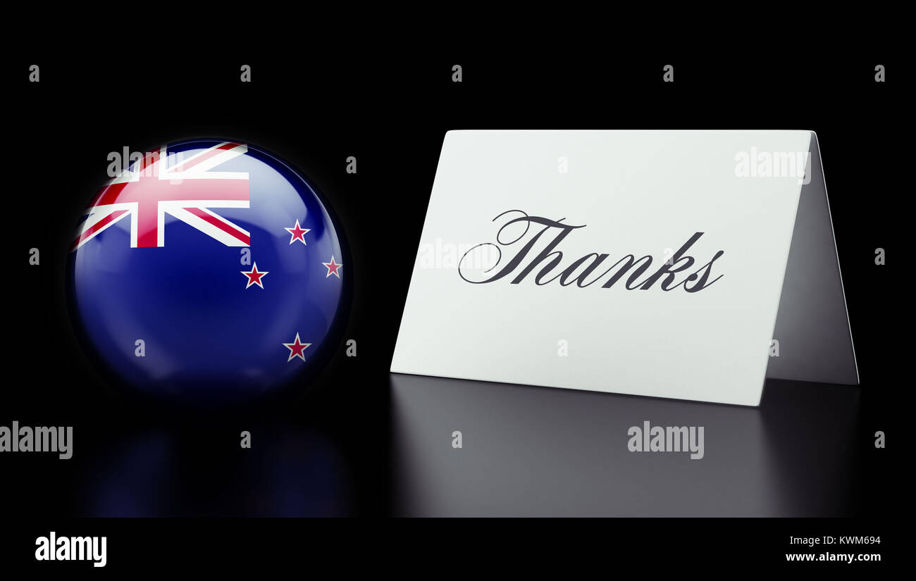 New Zealand High Resolution Thanks Concept Stock Photo - Alamy