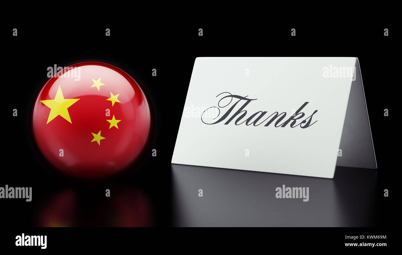 China High Resolution Thanks Concept Stock Photo - Alamy