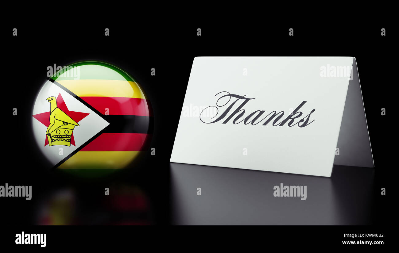 Zimbabwe High Resolution Thanks Concept Stock Photo - Alamy