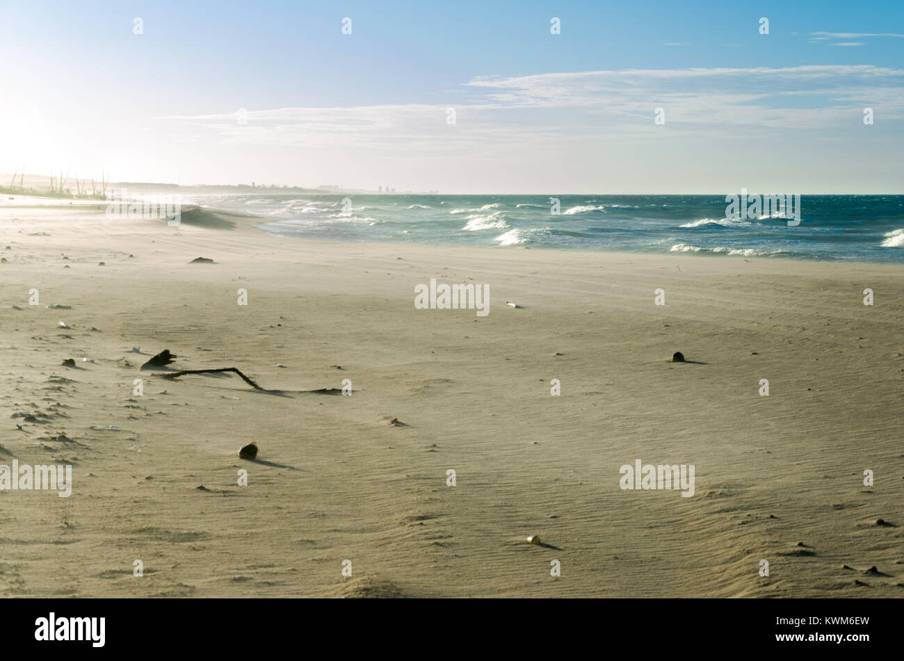 View of a white sand beach in Ceara Brazil Stock Photo - Alamy