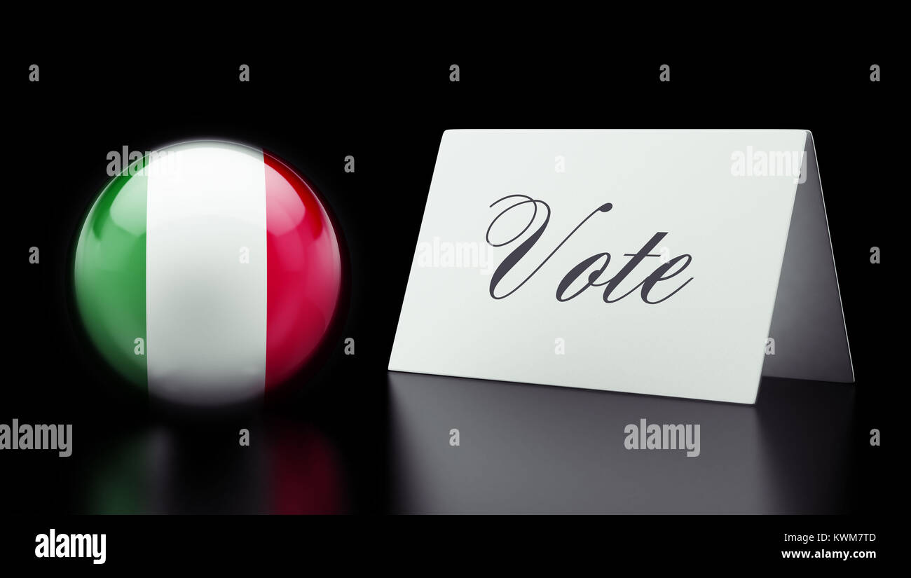 Italy High Resolution Vote Concept Stock Photo - Alamy