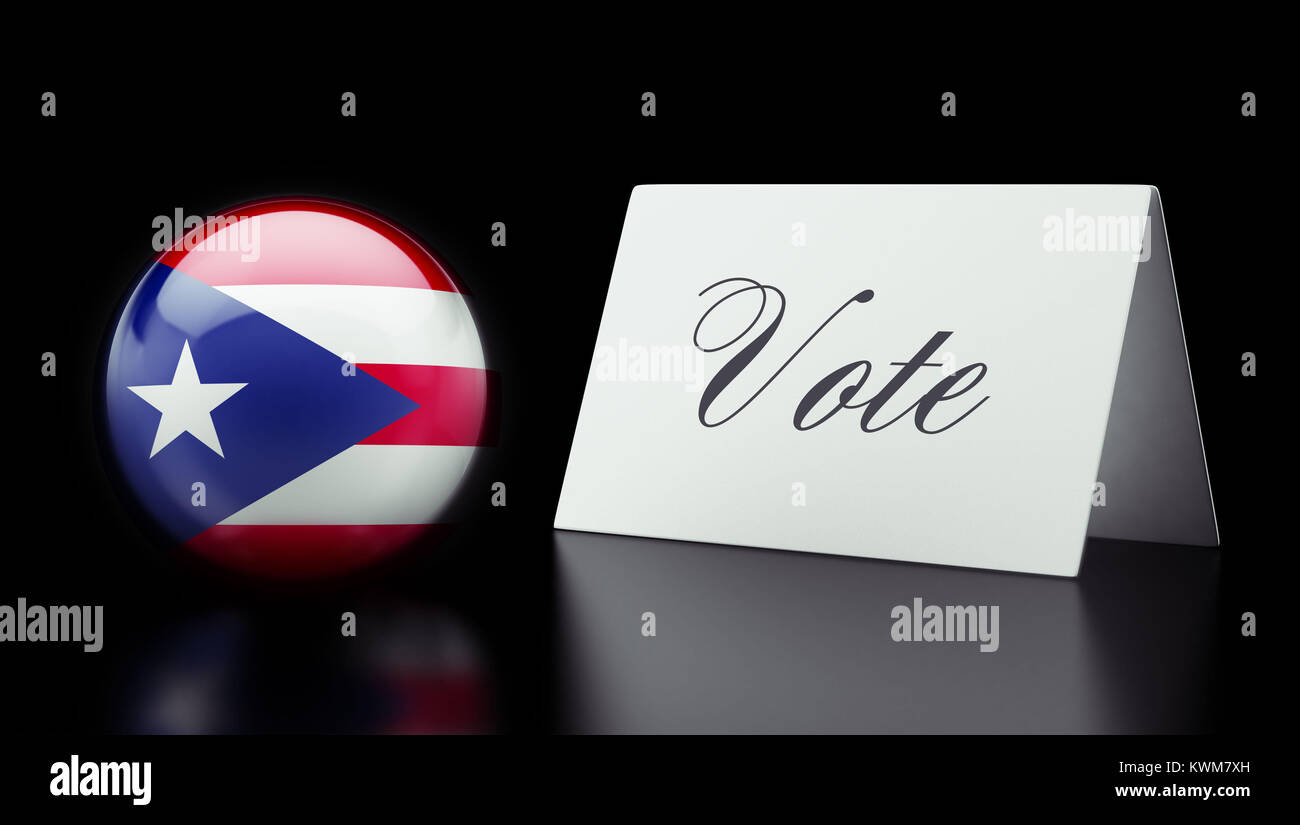 Puerto Rico High Resolution Vote Concept Stock Photo - Alamy