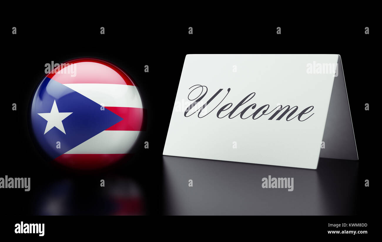 Puerto Rico High Resolution Welcome Concept Stock Photo - Alamy