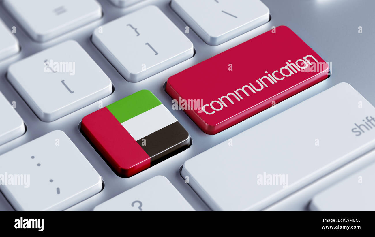 United Arab Emirates High Resolution Communication Concept Stock Photo ...