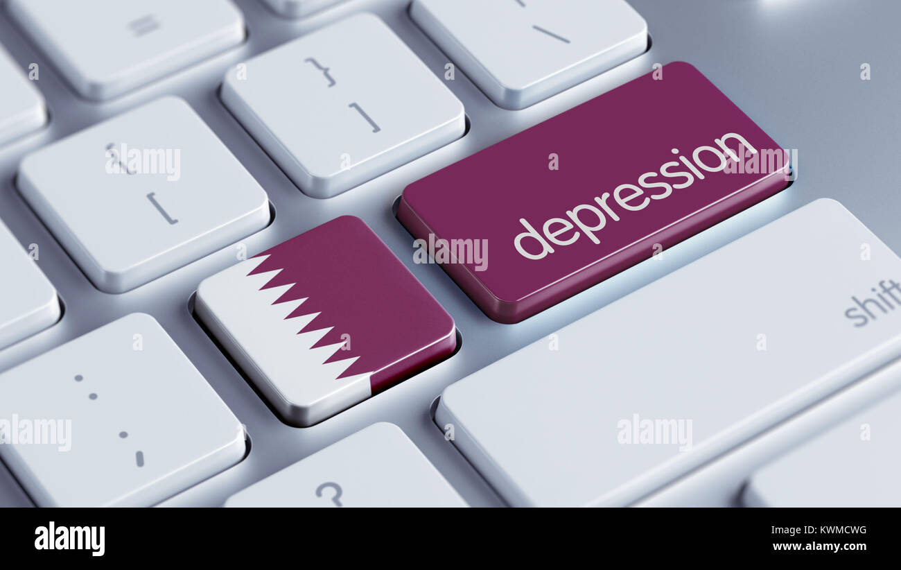 Qatar High Resolution Depression Concept Stock Photo - Alamy