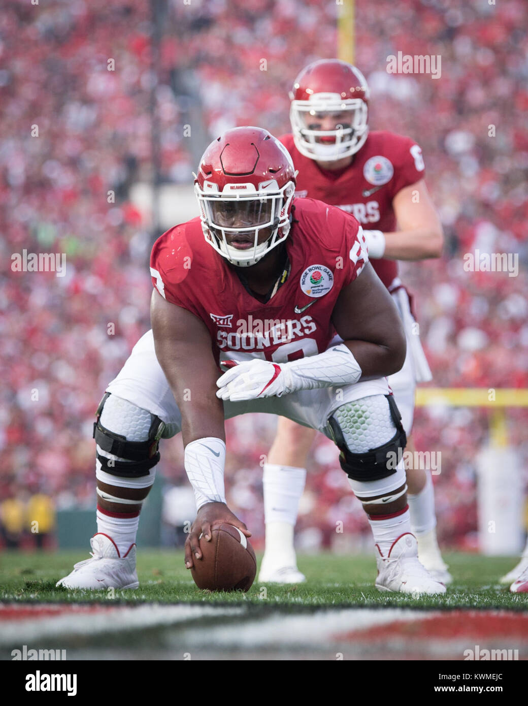 Pasadena, United States. 01st Jan, 2018. Oklahoma Sooners offensive ...