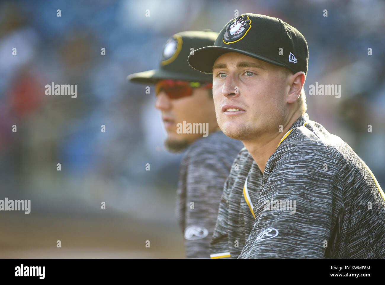 Davenport, Iowa, USA. 9th July, 2017. River Bandits infielder Tyler ...