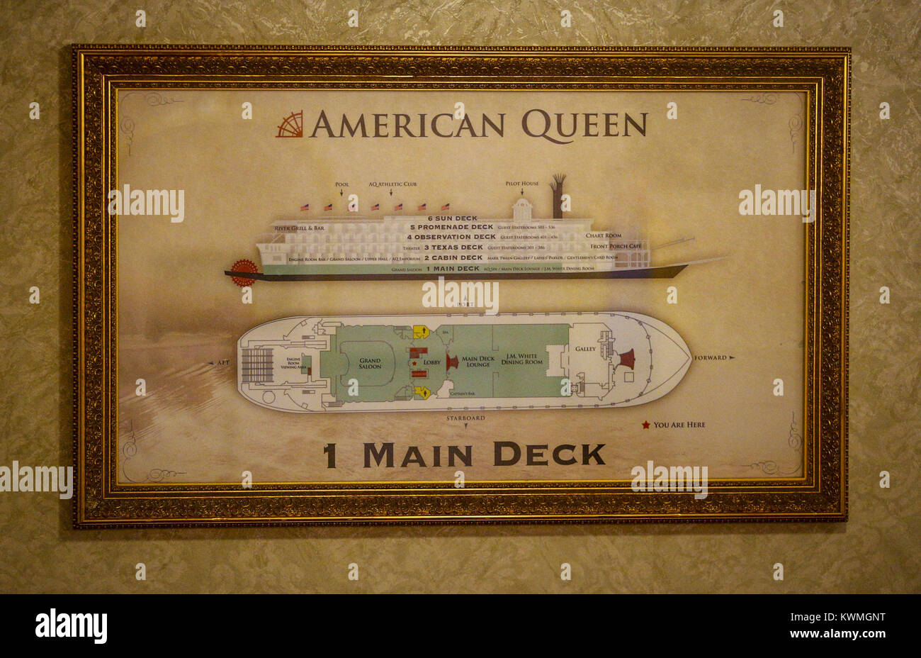 Davenport, Iowa, USA. 14th Oct, 2016. A sign shows the layout of the ...