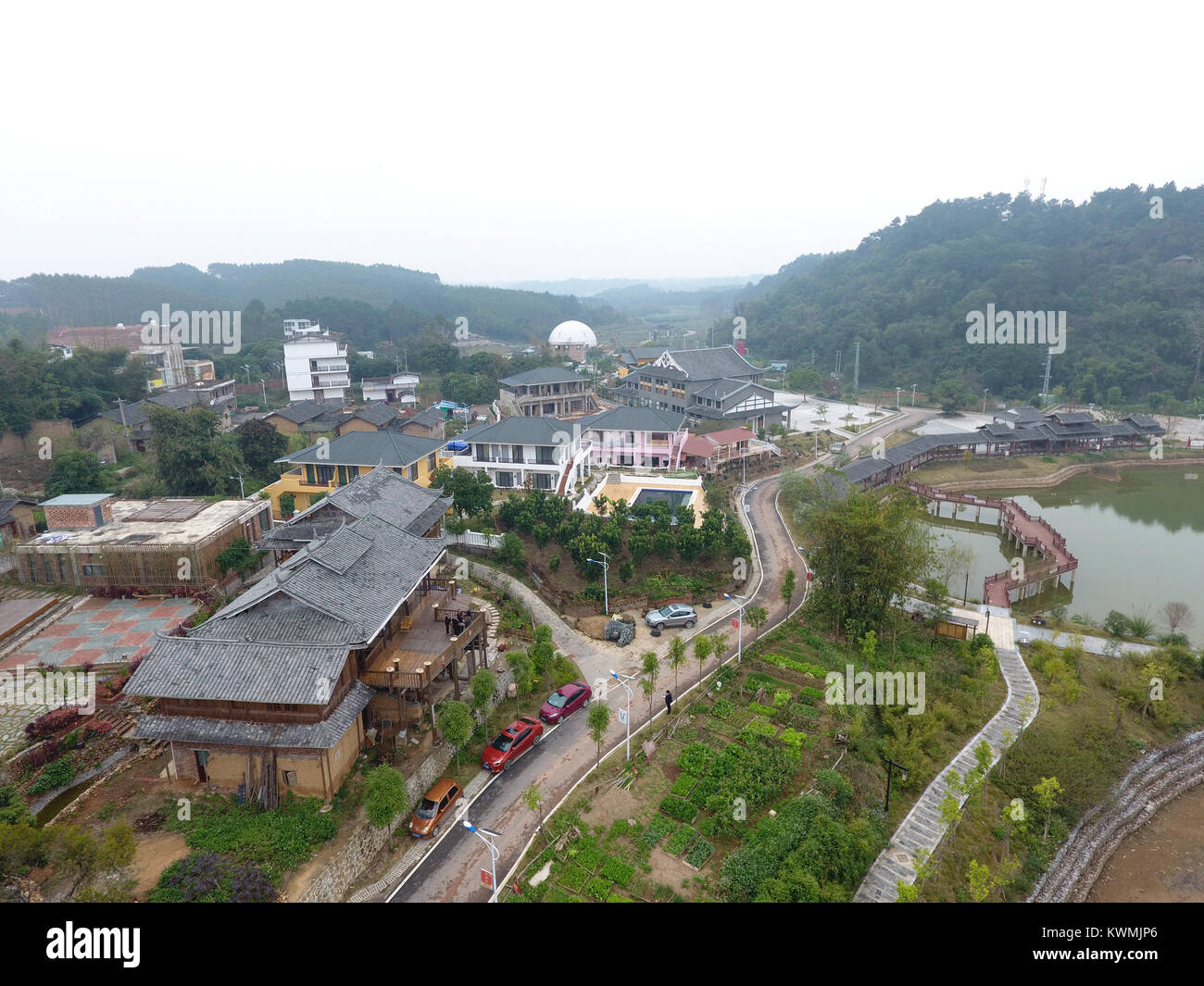 Nanning. 4th Jan, 2018. Photo taken on Jan. 4, 2018 shows the new look ...