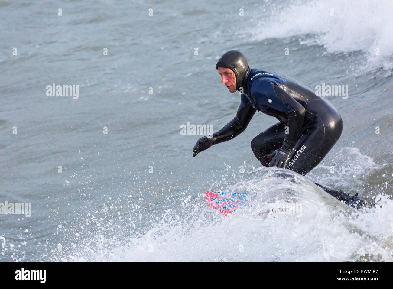 Windy day on bournemouth beach hi-res stock photography and images - Alamy