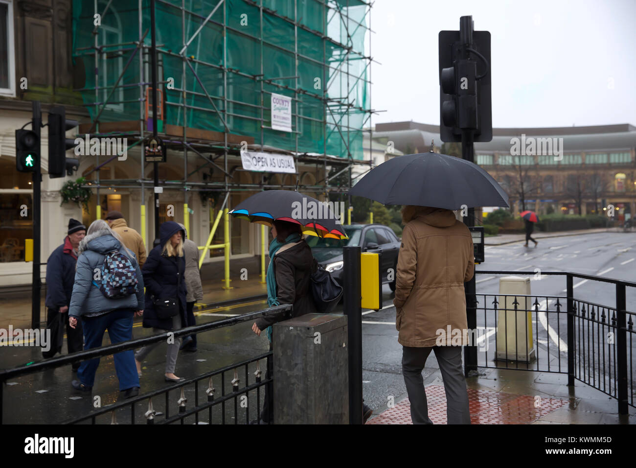 Harrogate, UK. 4th Jan, 2018. Grey and dismal day in Harrogate ...