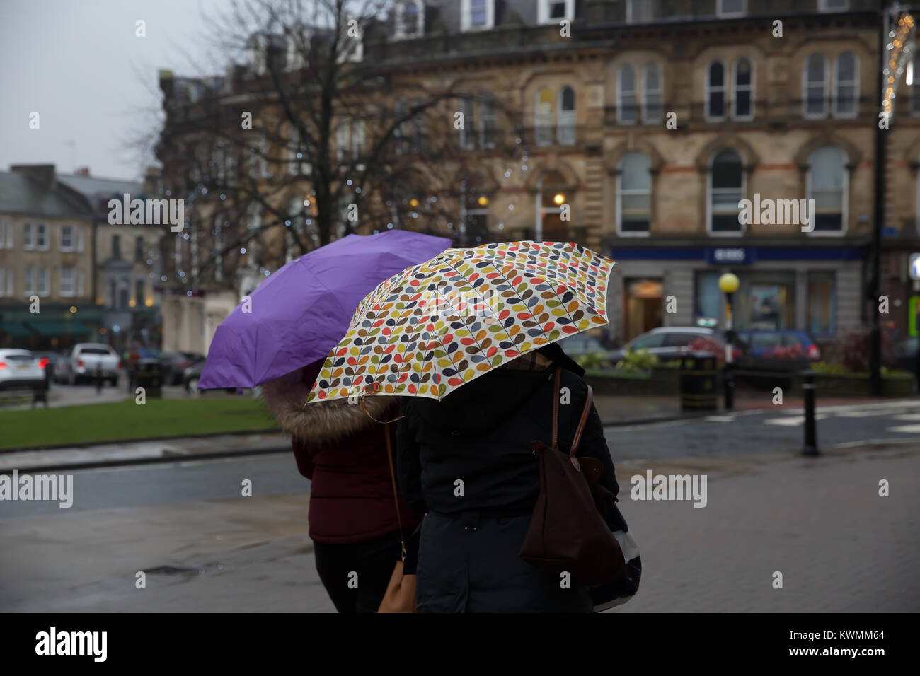Harrogate, UK. 4th Jan, 2018. Grey and dismal day in Harrogate ...