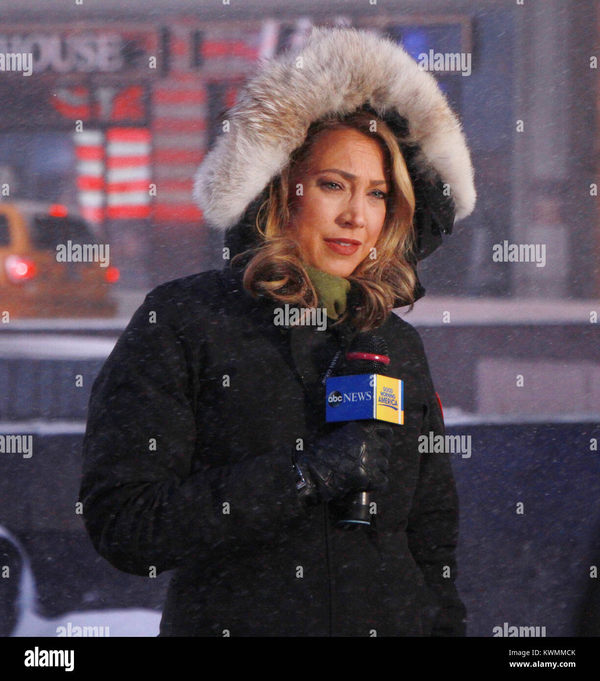 New York, NY, USA. 4th Jan, 2018. Ginger Zee, weather person at Good ...