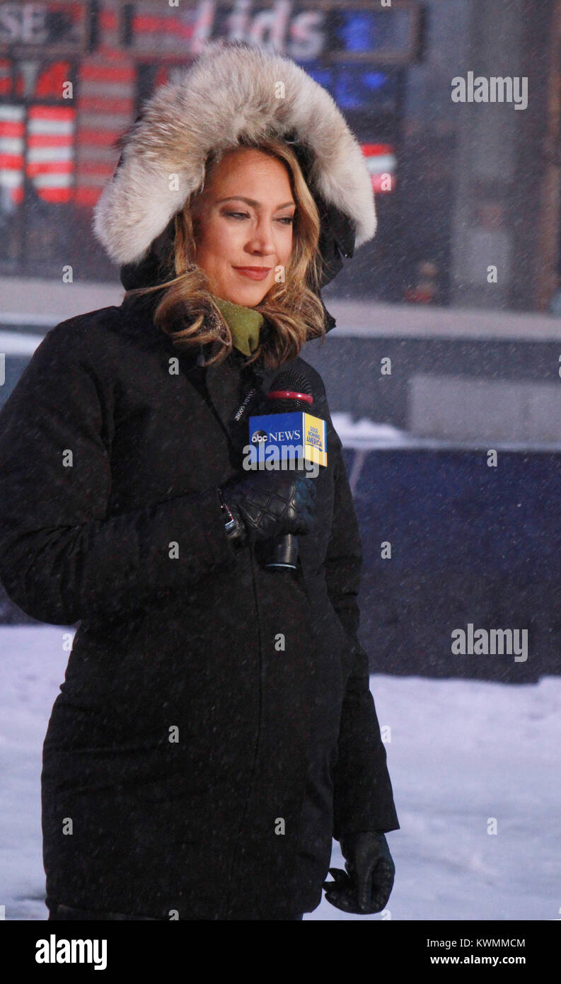 New York, NY, USA. 4th Jan, 2018. Ginger Zee, weather person at Good ...