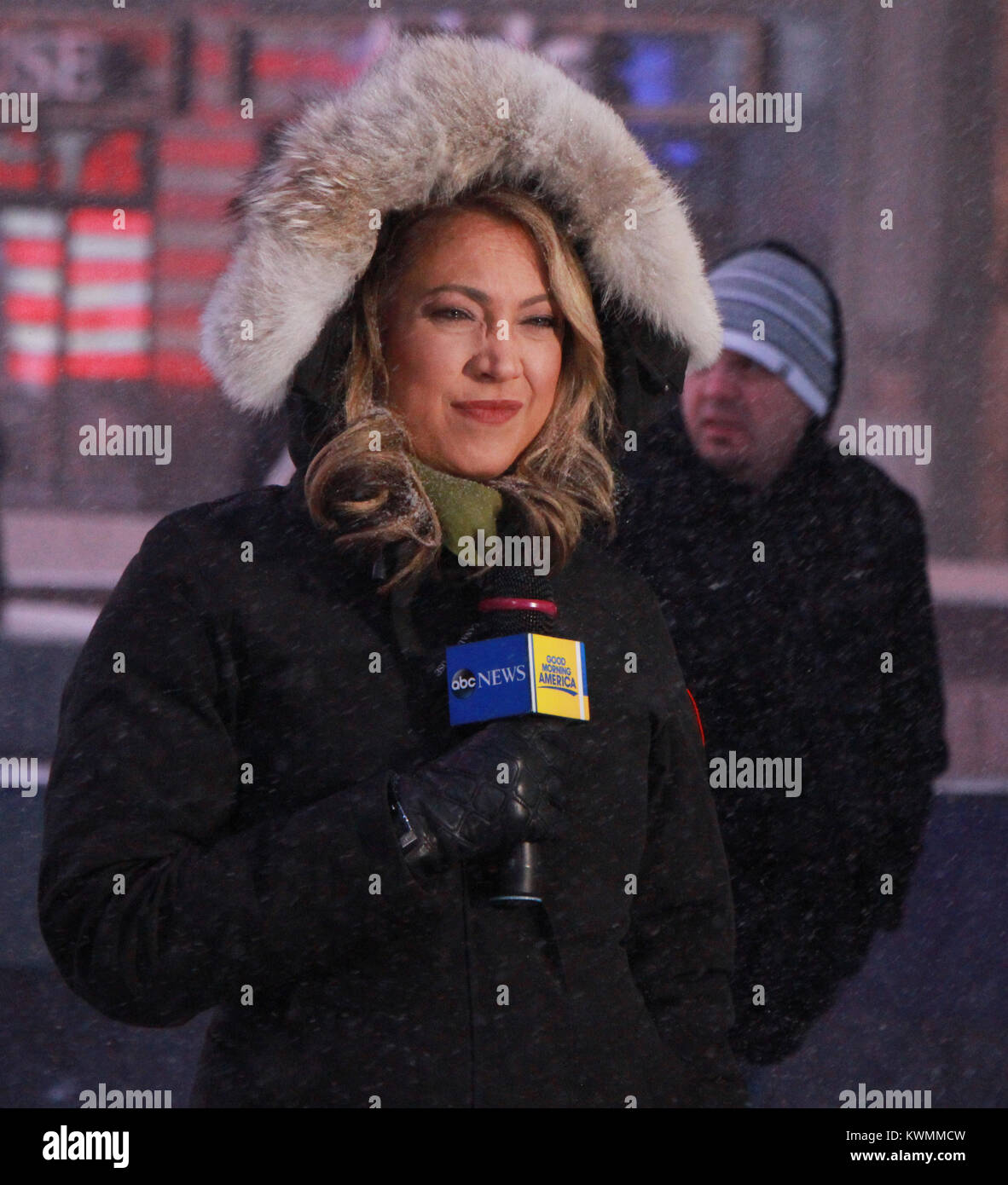 New York, NY, USA. 4th Jan, 2018. Ginger Zee, weather person at Good ...