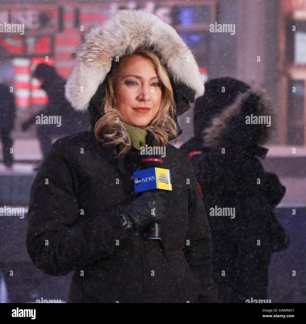 New York, NY, USA. 4th Jan, 2018. Ginger Zee, weather person at Good ...