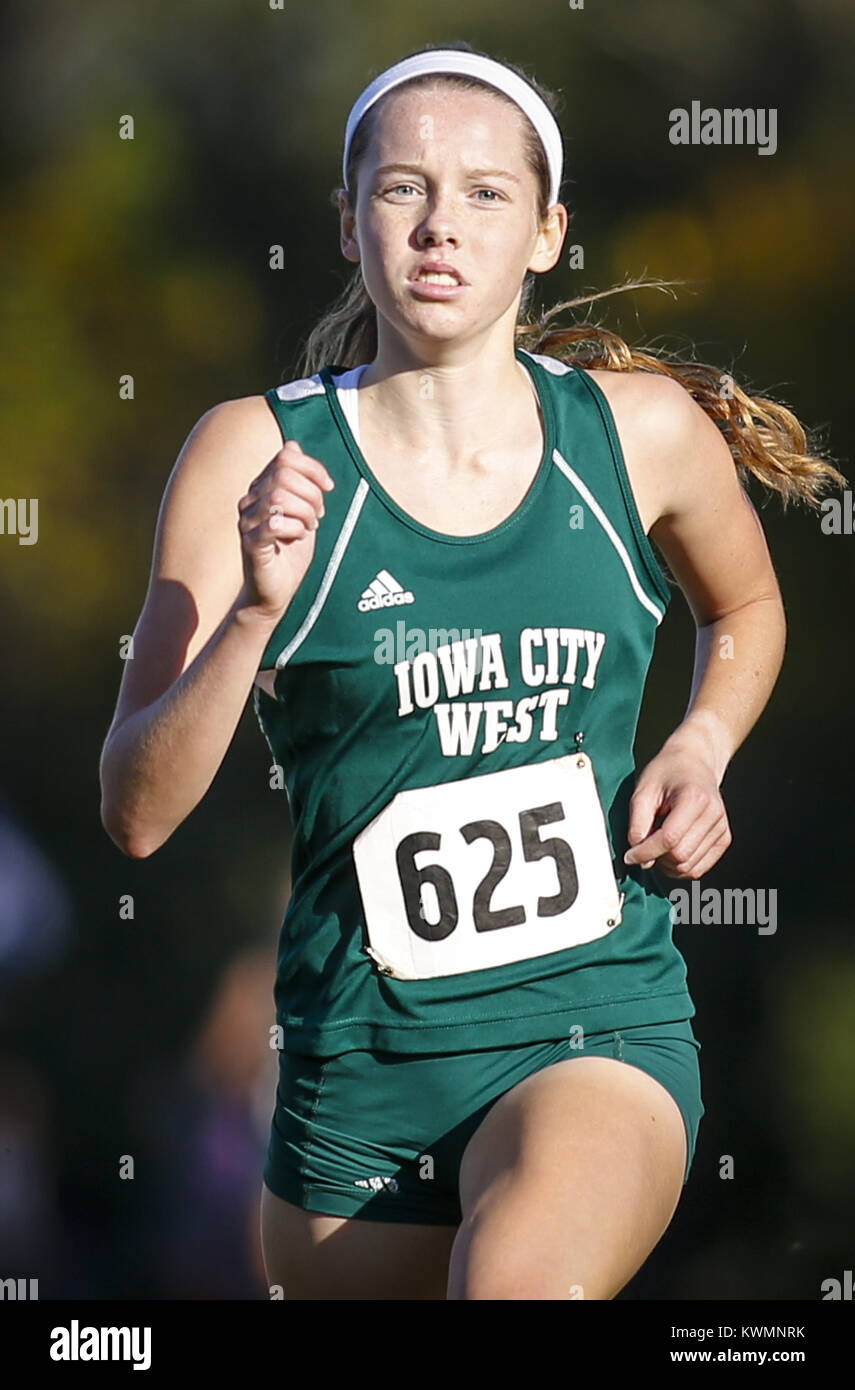 Bettendorf, Iowa, USA. 20th Oct, 2016. Iowa City West senior Gabby ...