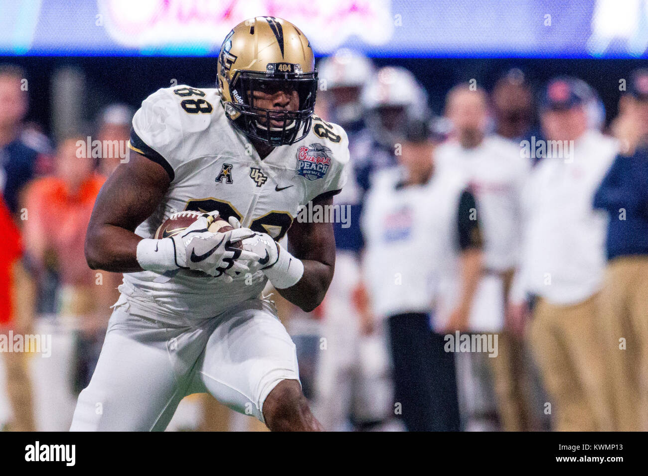 Atlanta, GA, USA. 1st Jan, 2018. UCF Knights tight end Jordan Akins (88 ...
